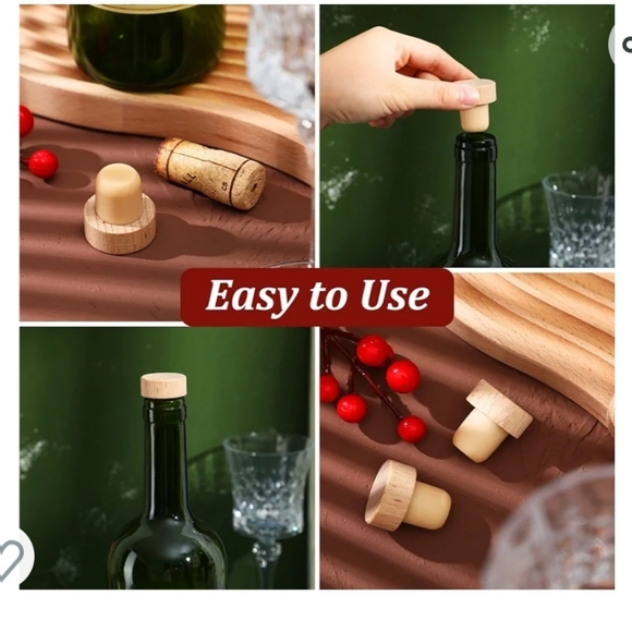 Kitchen | Wine Bottle Corks T Shaped Cork Plugs For Wine Cork Wine ...